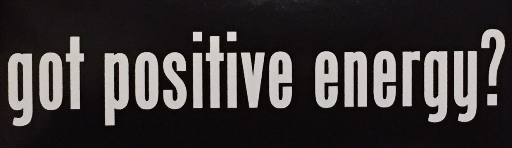 bumpersticker - Positive Energy Guy