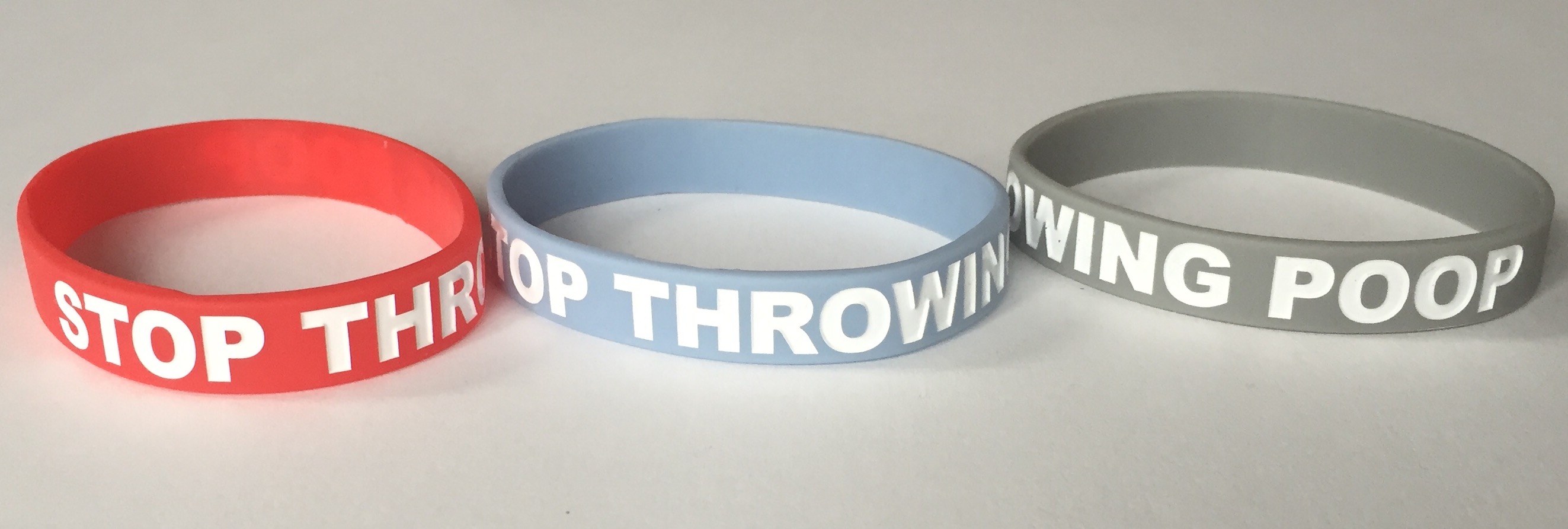stopthrowingpoopwristbands - Positive Energy Guy